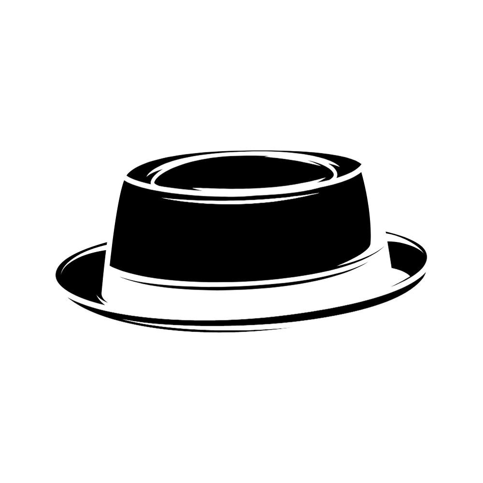 Undertaker Wide Brim Open Crown Hat by Levine Hats — Levine Hat Co.