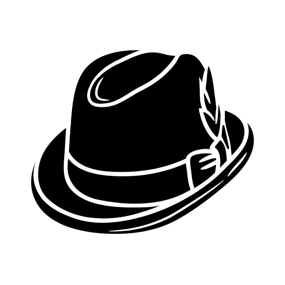 Undertaker Wide Brim Open Crown Hat by Levine Hats — Levine Hat Co.