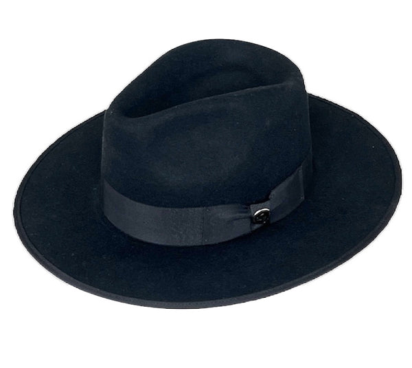 Hardliner Wide Flat Brim Hat by Levine Hats – Levine Hat Co.