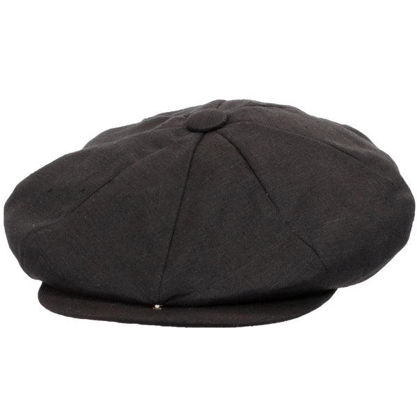 Linen Big Apple Newsboy Cap by Capas – Levine Hat Co.