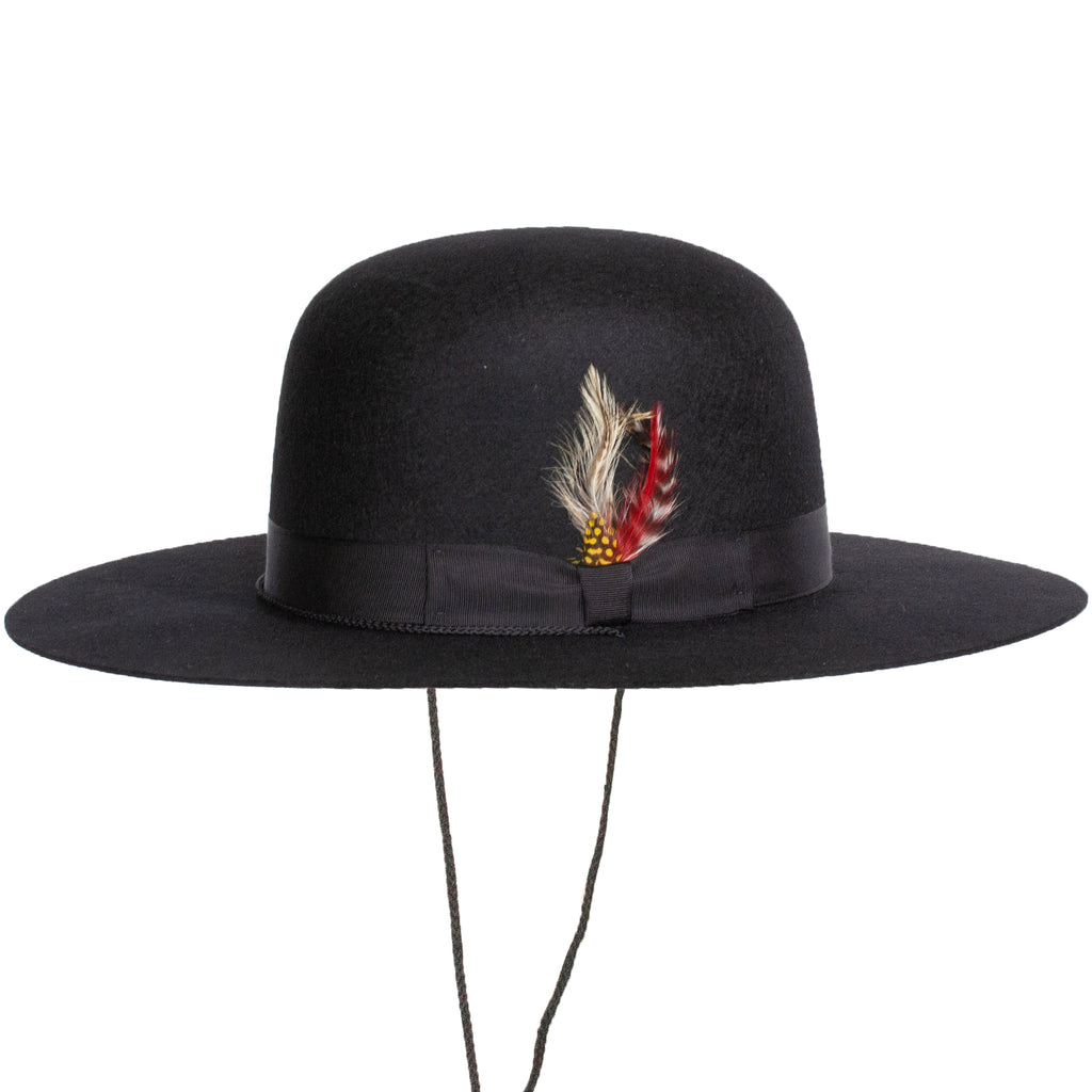 Undertaker Wide Brim Open Crown Hat by Levine Hats – Levine Hat Co.
