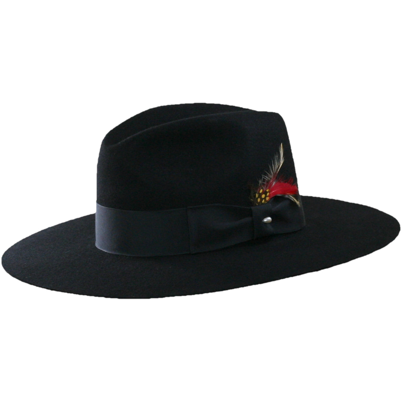Sleek Wide Brimmed Fedora
