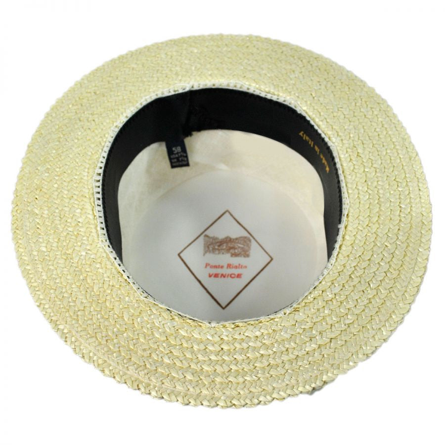 Italian Straw Boater by Capas – Levine Hat Co.