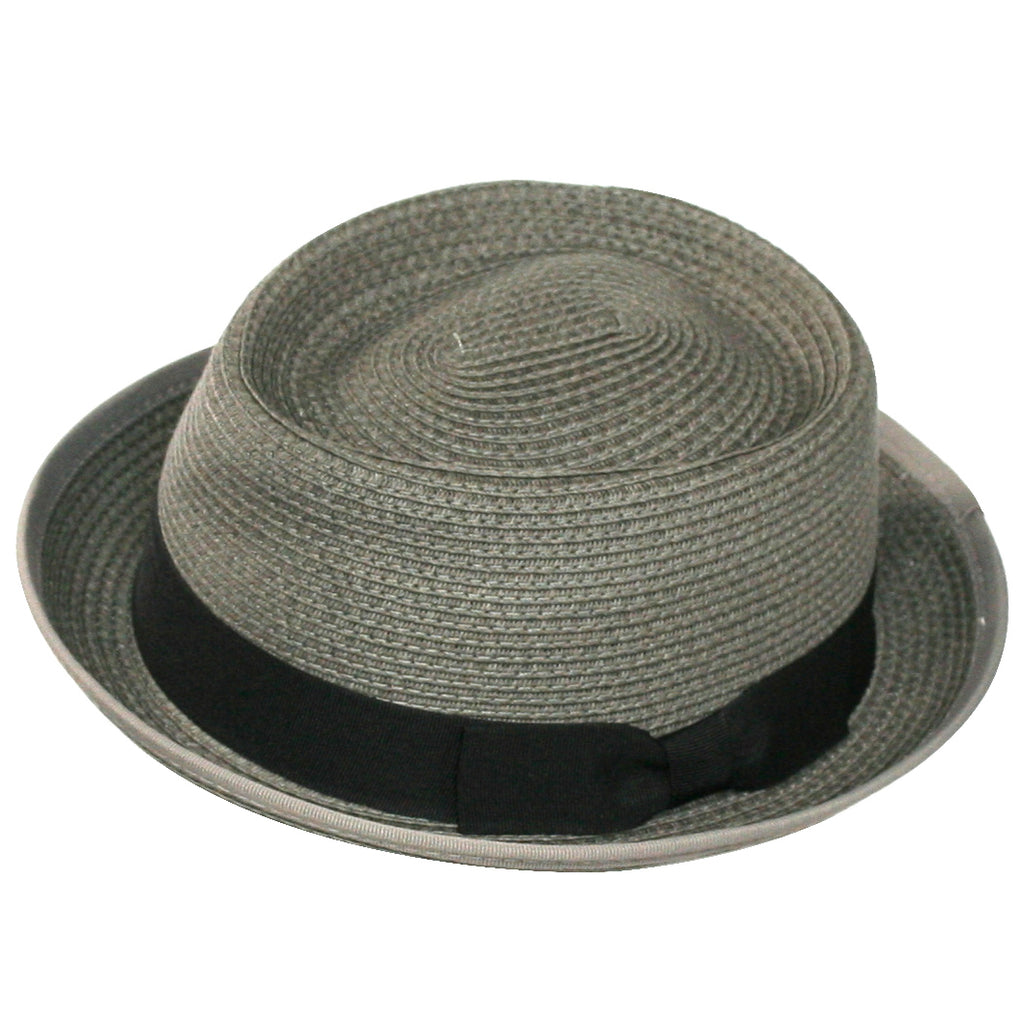 Miles Stingy Brim Straw Pork Pie by Broner – Levine Hat Co.