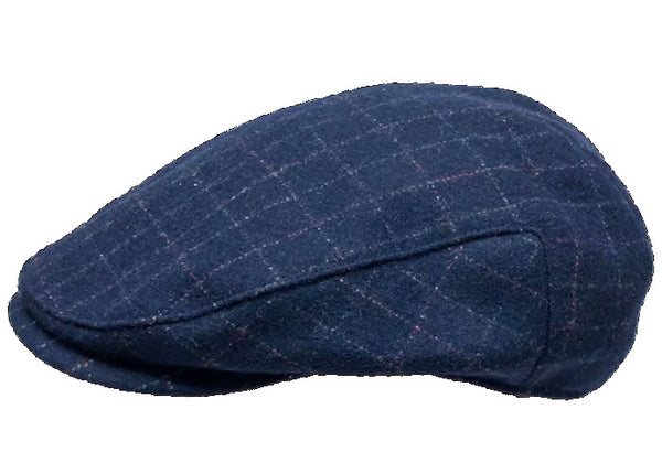Windowpane Plaid Cap by Broner – Levine Hat Co.